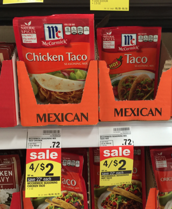 Meijer: Taco Seasoning Just .25 cents!