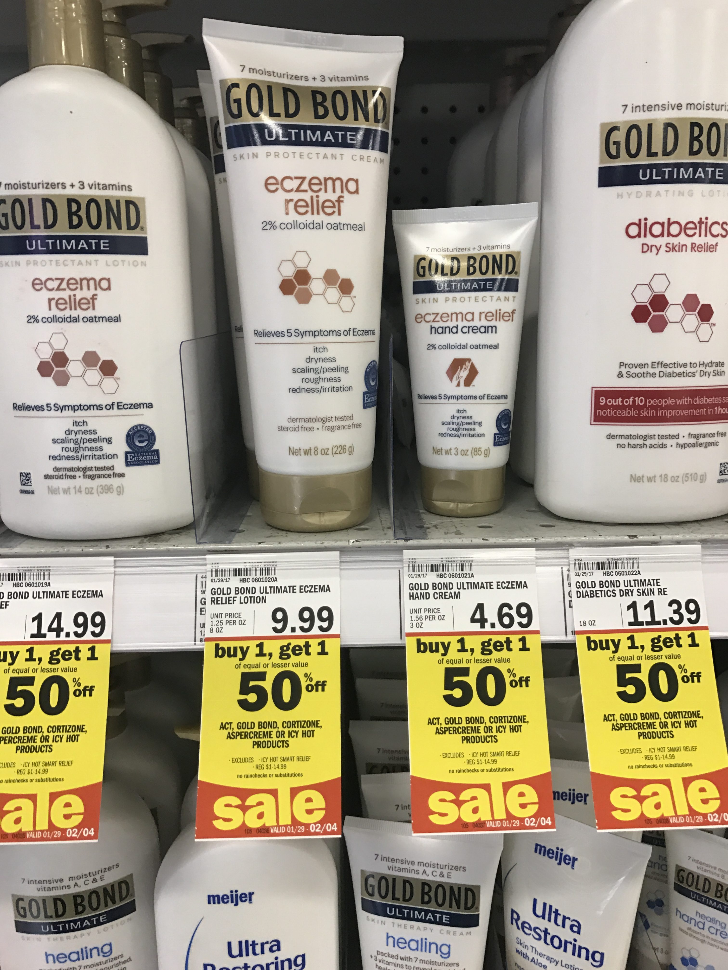 Meijer: Gold Bond Products as low as .63 cents this week