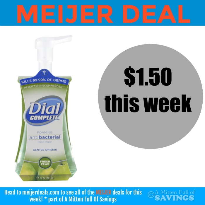 Meijer: Dial Complete Handsoap - $1.50
