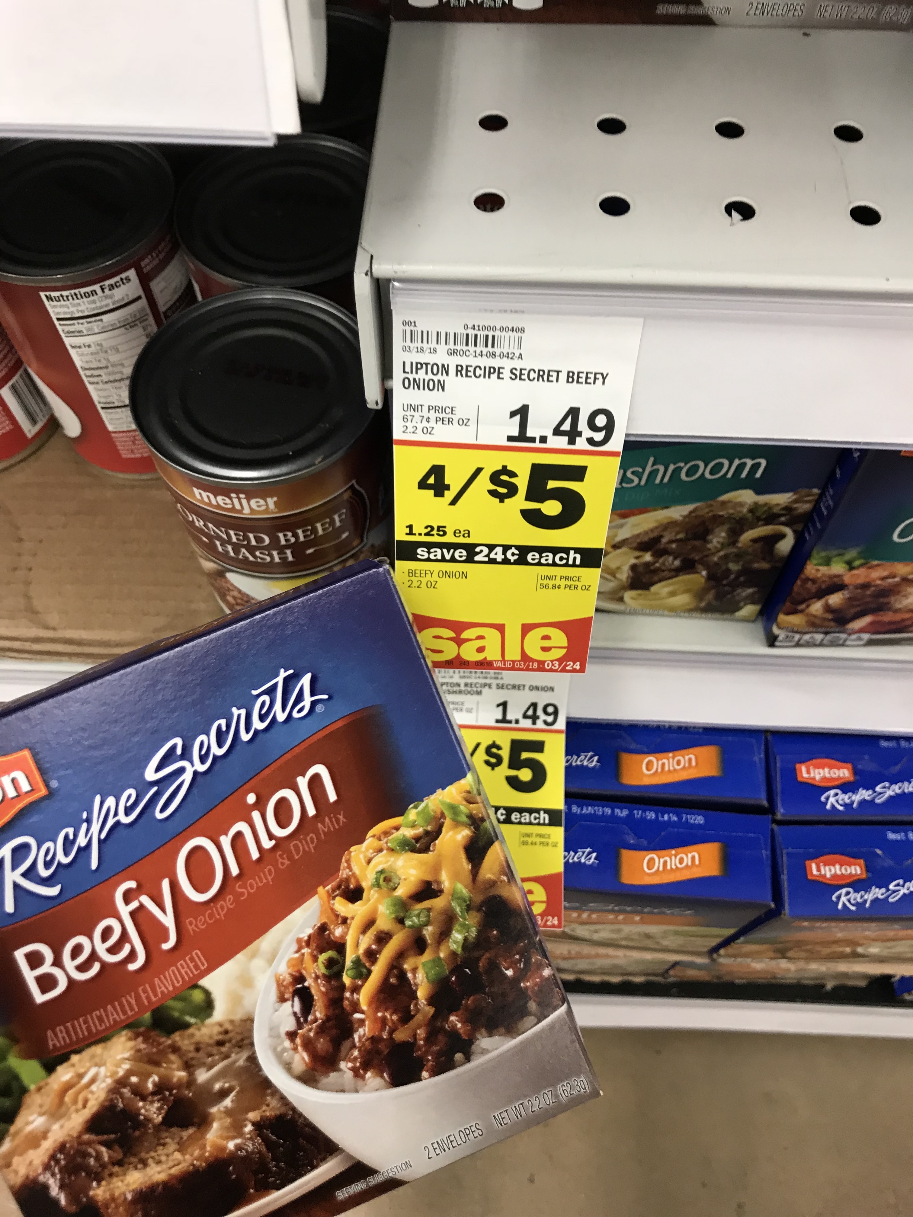 Meijer: Lipton Recipe Secrets for under a $1