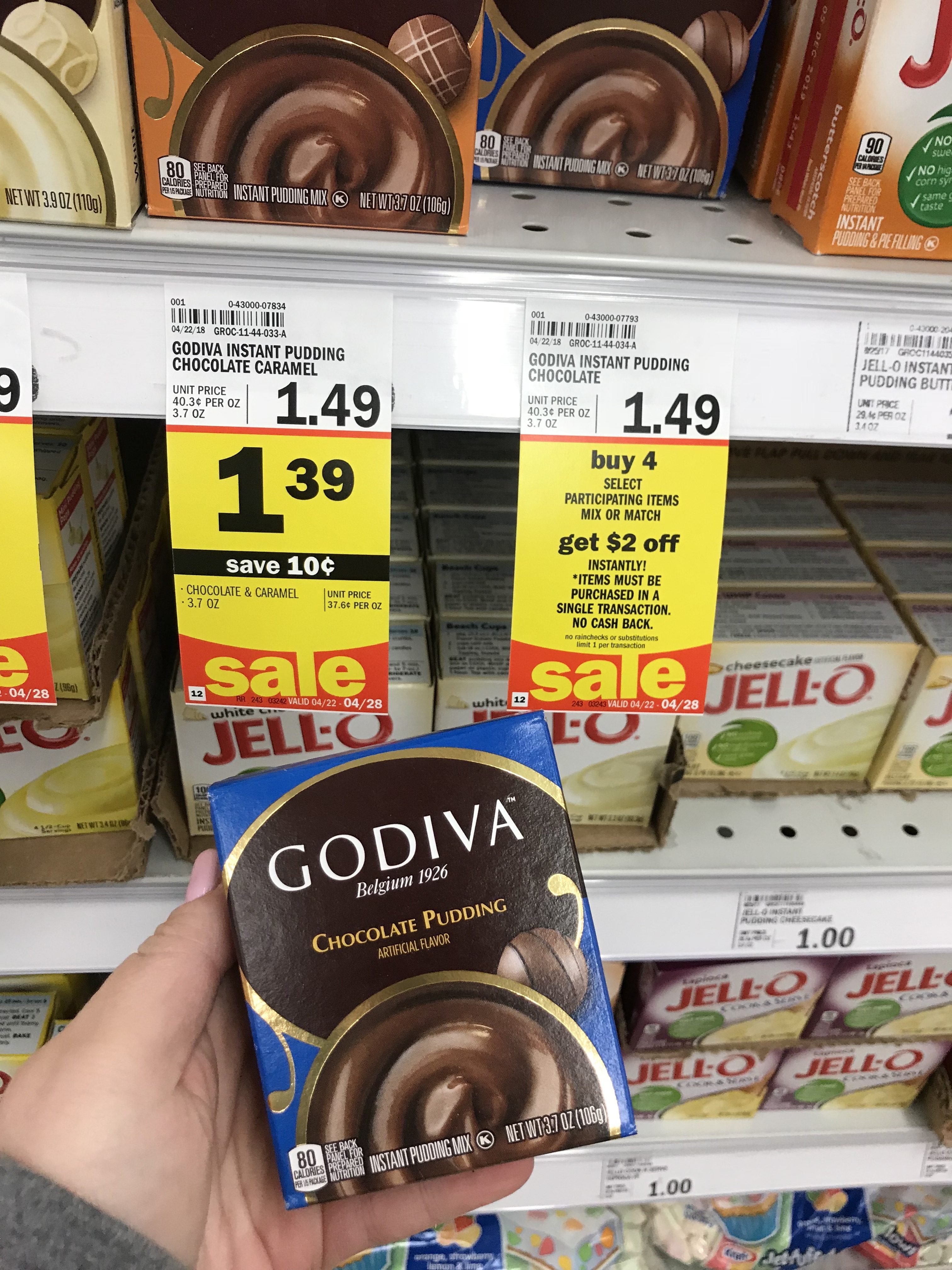 Meijer: Godiva pudding deal for less then a $1.00