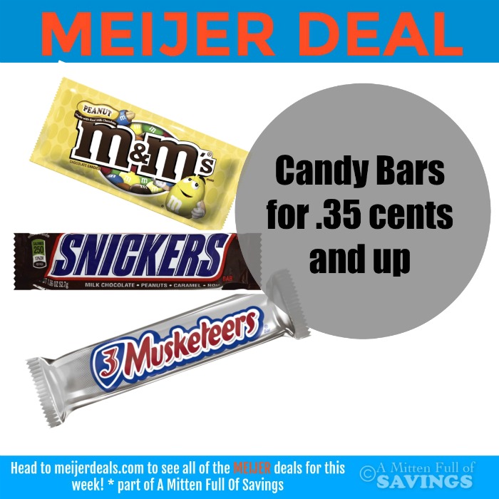 UPDATED: Meijer: Hershey's/ Mars Candy Bars as low as .29 cents #stockup