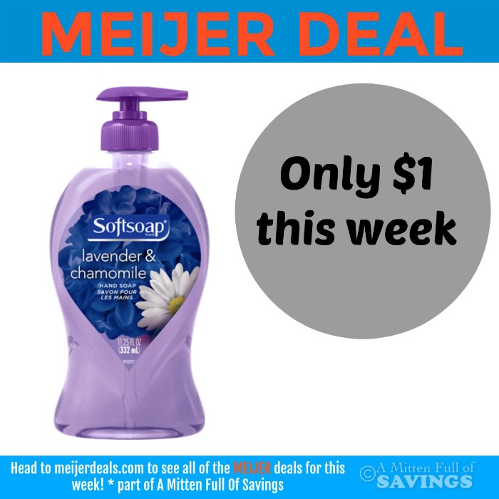 Meijer: Softsoap hand soap for $1.00
