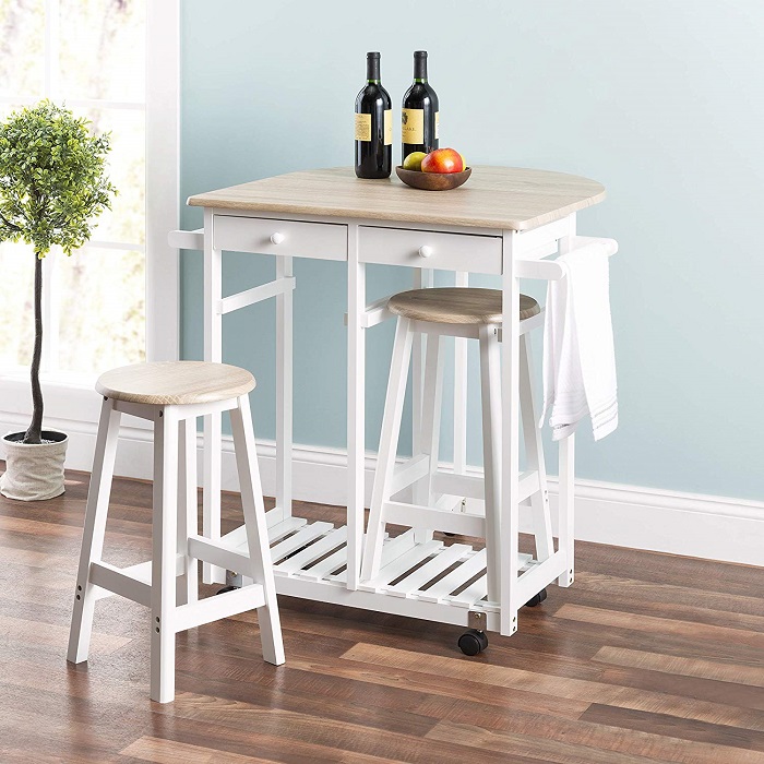Amazon Deal: Kitchen Trolley with Stools & Drawers
