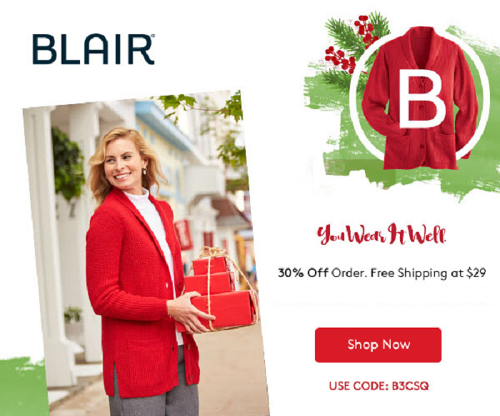 Blair.com Deal: 30% Off Almost Everything!