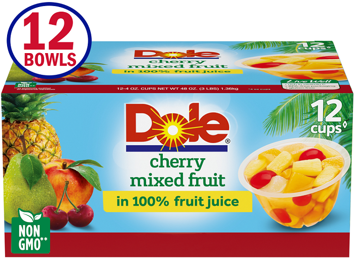 Amazon: Dole Cherry Mixed Fruit Bowls