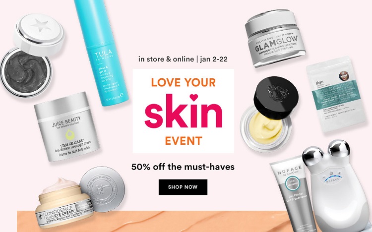 Ulta: 50% off at the Love Your Skin Event!