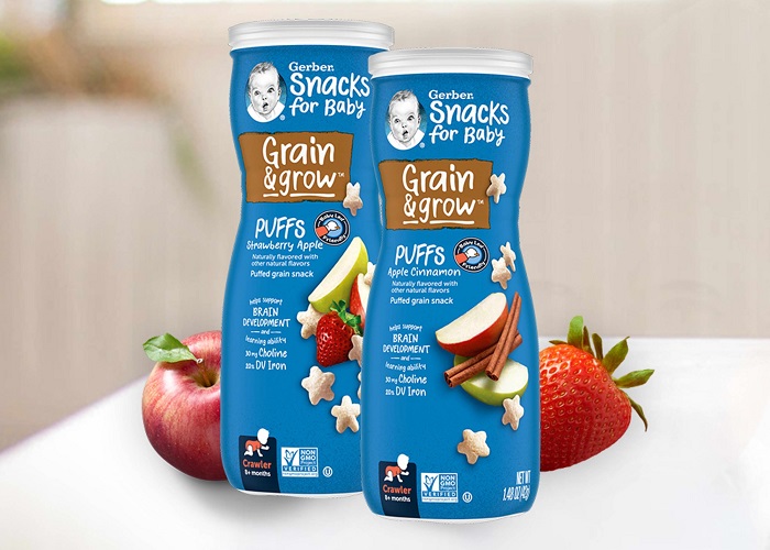 Amazon: Gerber Puffs Strawberry Apple Cereal Snacks