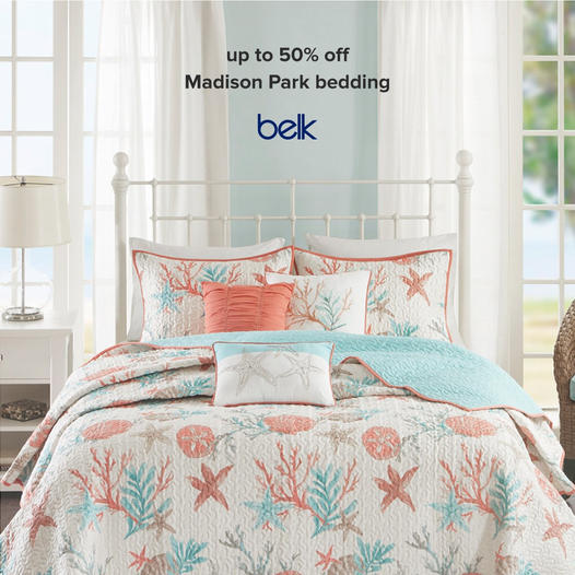 Belk: Up to 50% off Madison Park Bed & Bath
