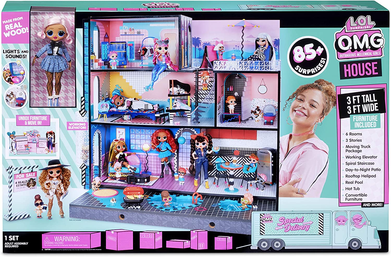 Amazon: LOL Surprise Wooden Multistory Dollhouse