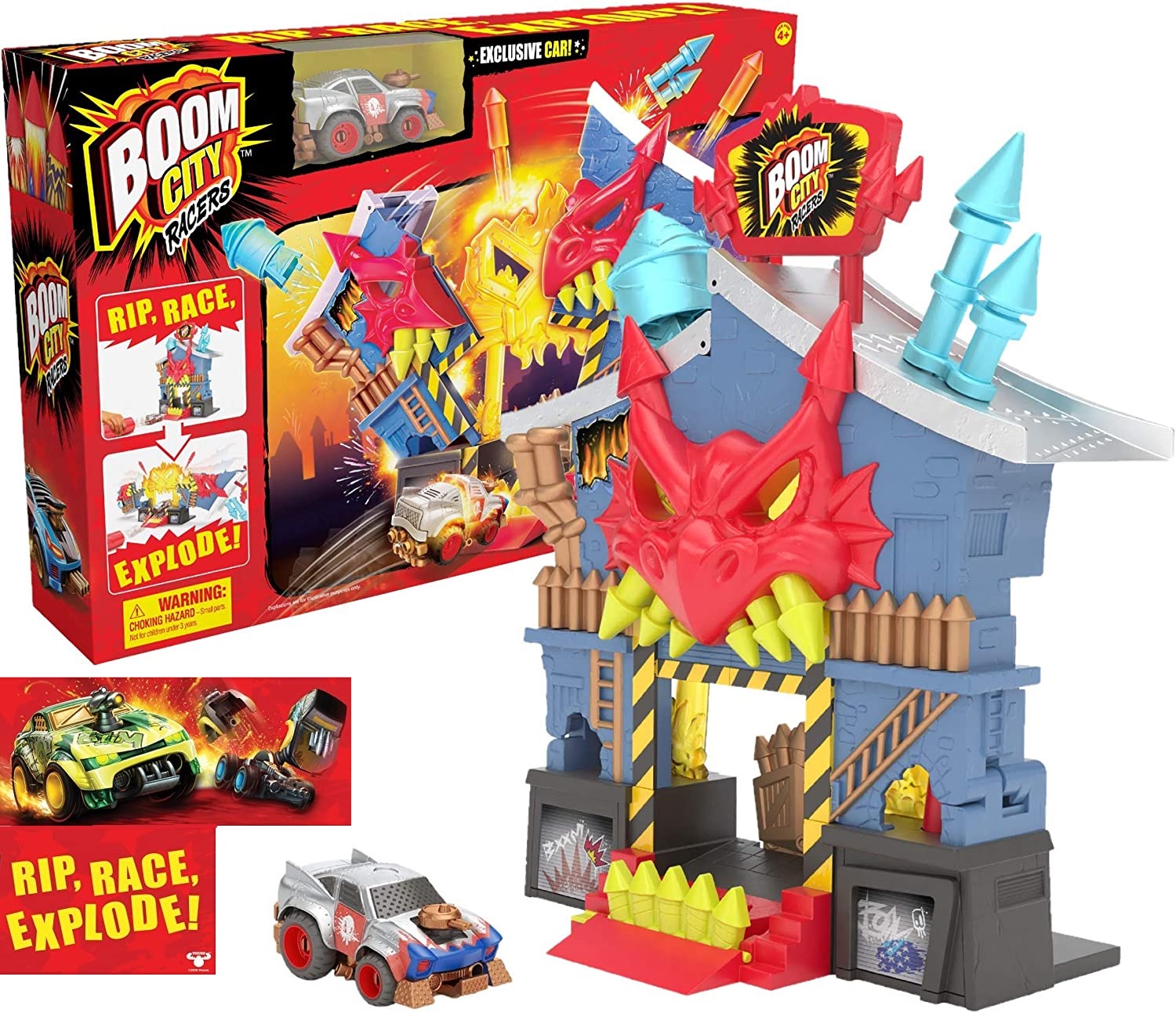 Amazon: Boom City Racers Fireworks Factory 3 in 1 Transforming Playset