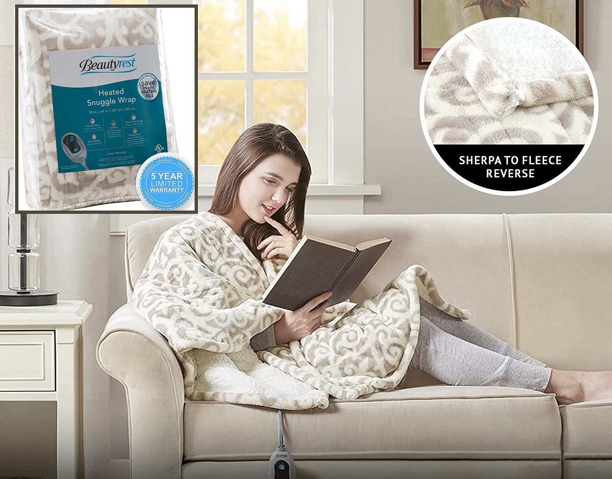 Amazon: Beauty Rest Heated Snuggle Wrap