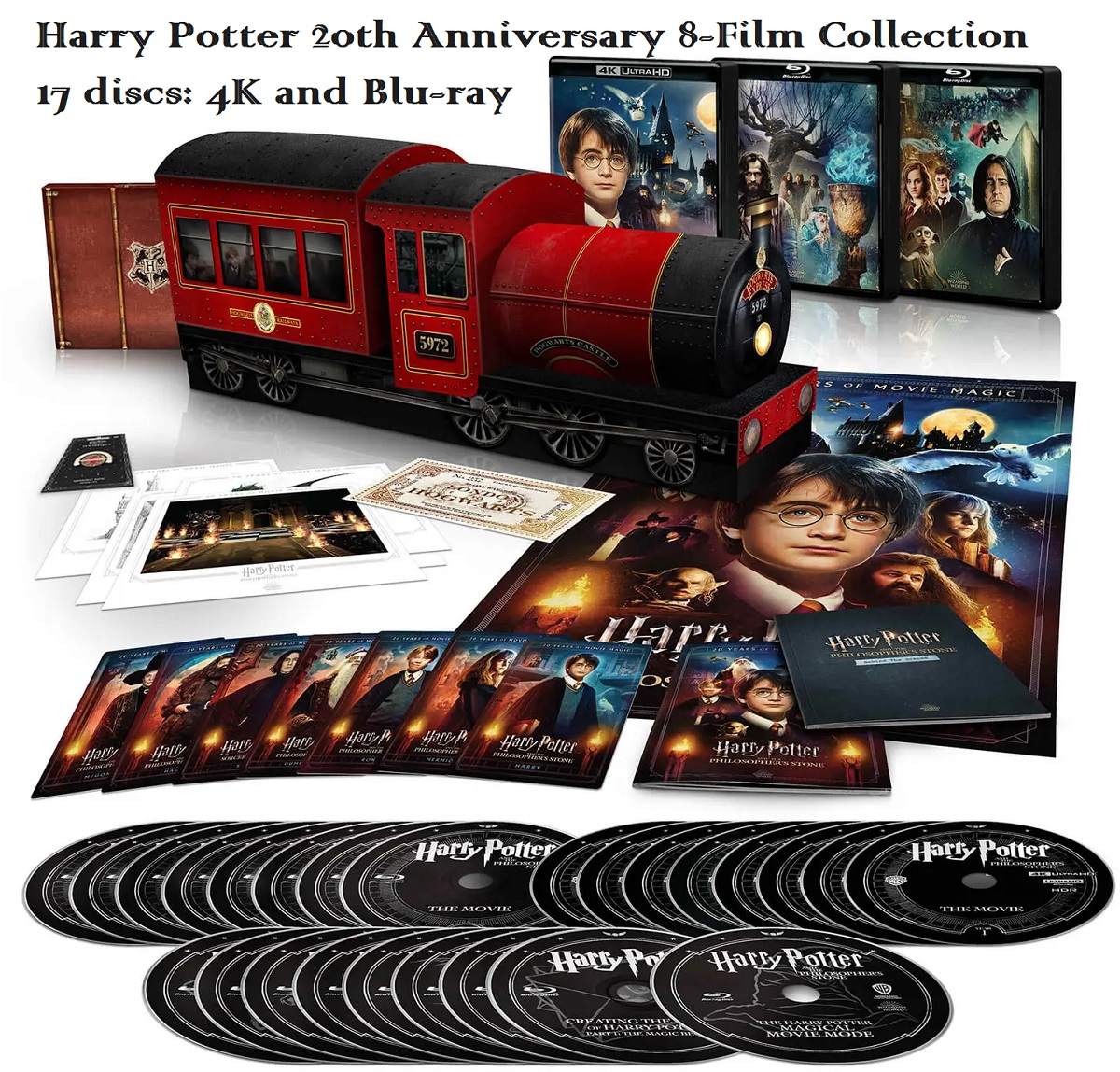 Amazon Harry Potter 20th Anniversary 8 Film 4K Blu ray Collection