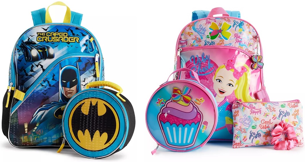 Kohl's: Kids Character Backpack Sets $8.95 Each