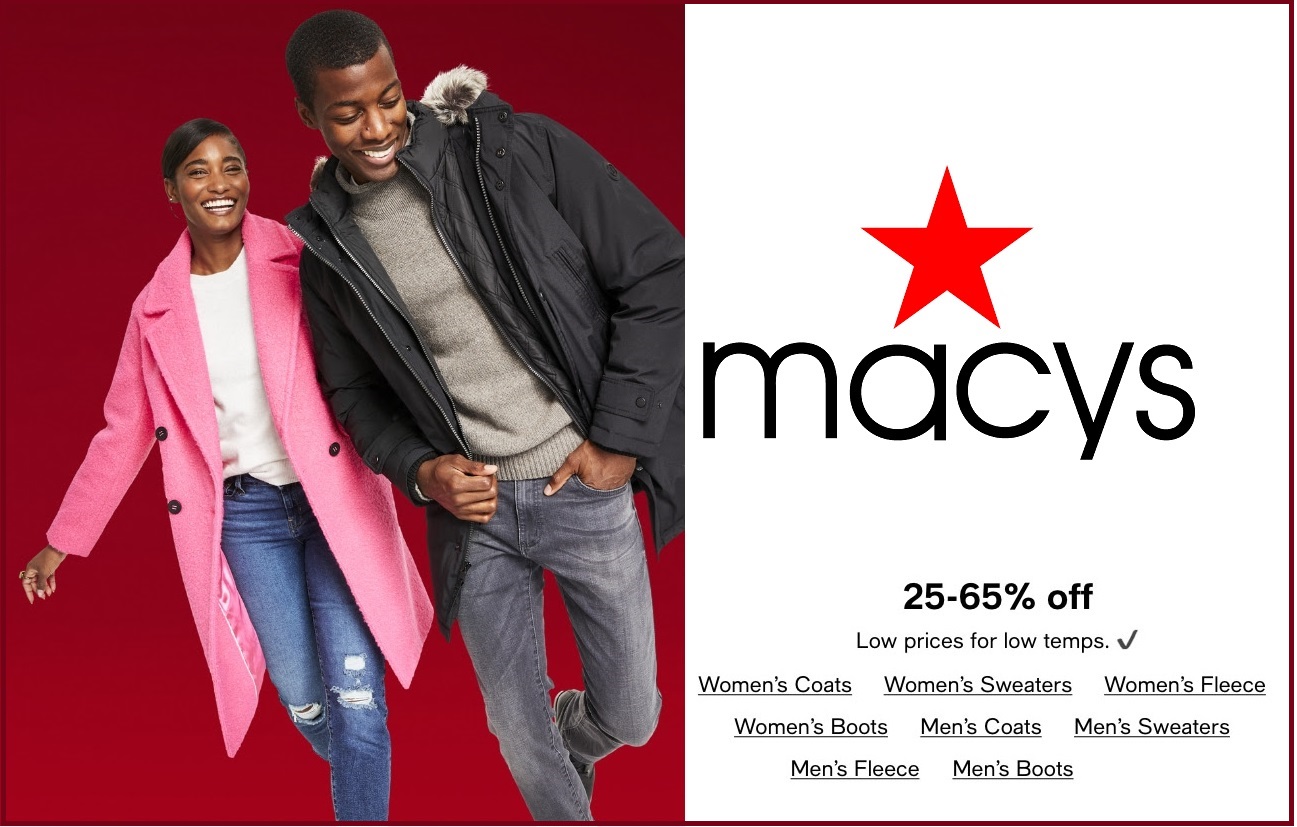 Macy's: Up to 65% off Outerwear
