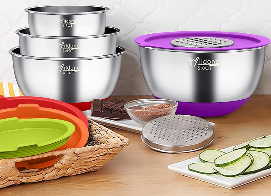 Amazon: Wildone Mixing Bowls Set