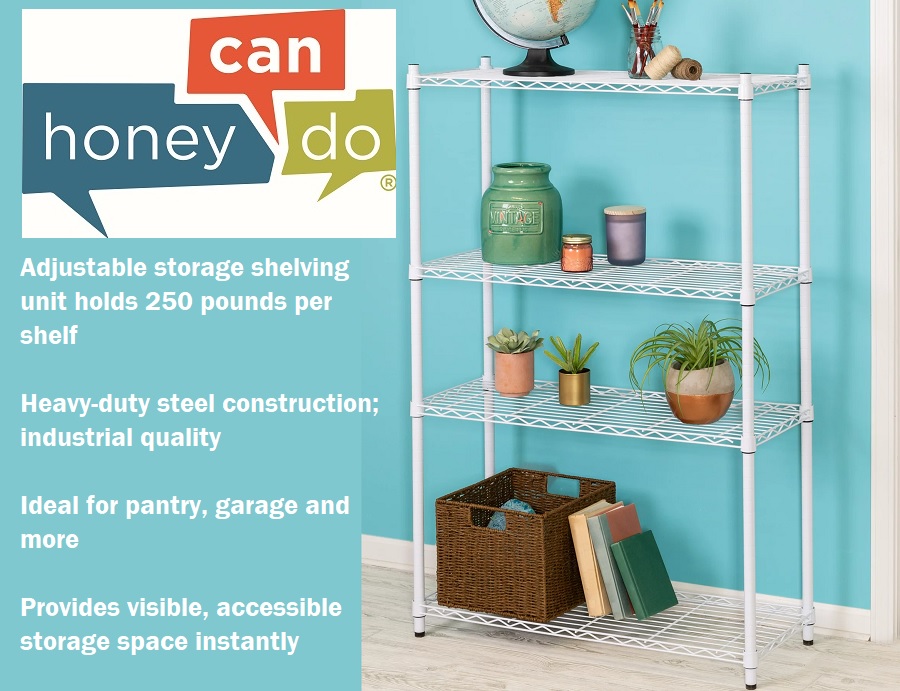Amazon: 4-tier Heavy Duty Shelving Unit