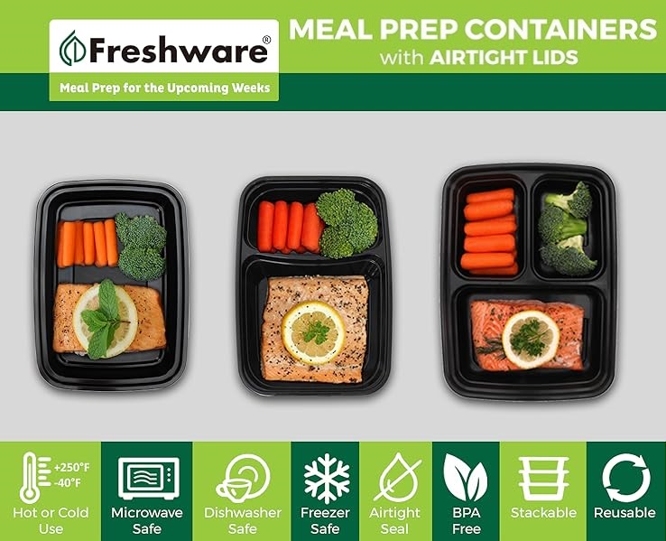 Amazon: Freshware Meal Containers