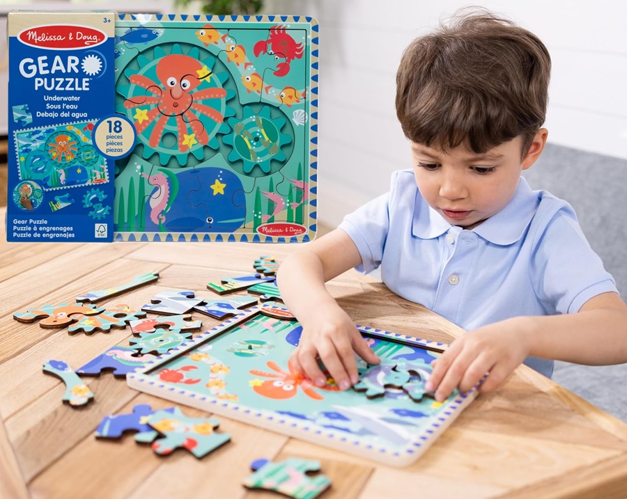 Amazon: Melissa & Doug Spinning Gear Puzzle